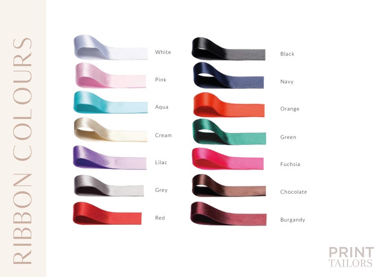 Wedding Ribbon Printed Ribbon in 10mm 15mm 25mm or 48mm With - Etsy