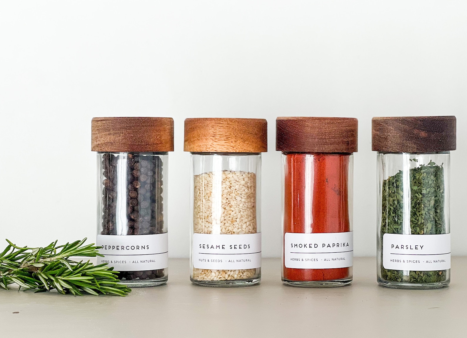 Modern Spice Jar Labels - Pantry Labels - Home Organisation - Printed ...