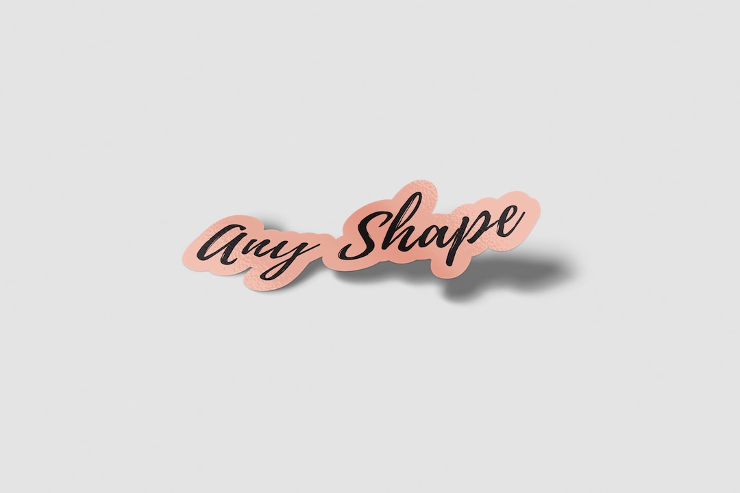 Personalised Vinyl Stickers, Round Stickers, Waterproof , Contour ...