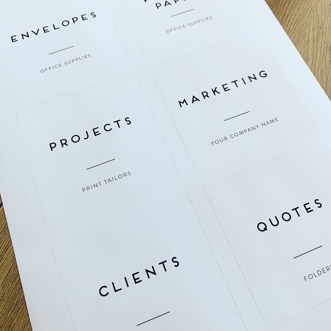 Office Labels - Personalised Printed Labels Limited Edition ...