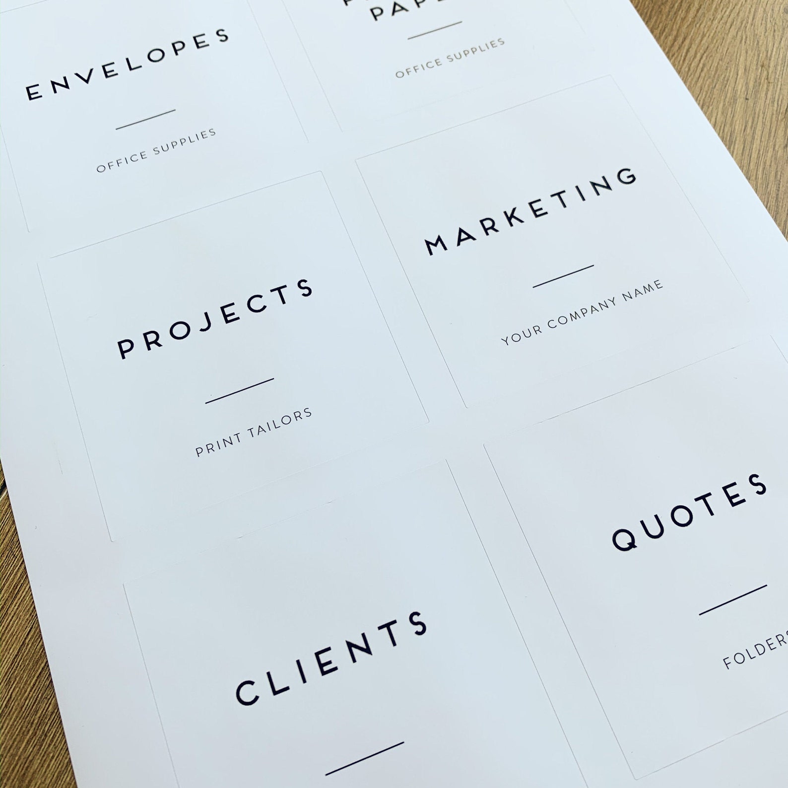 Office Labels - Personalised Printed Labels Limited Edition ...