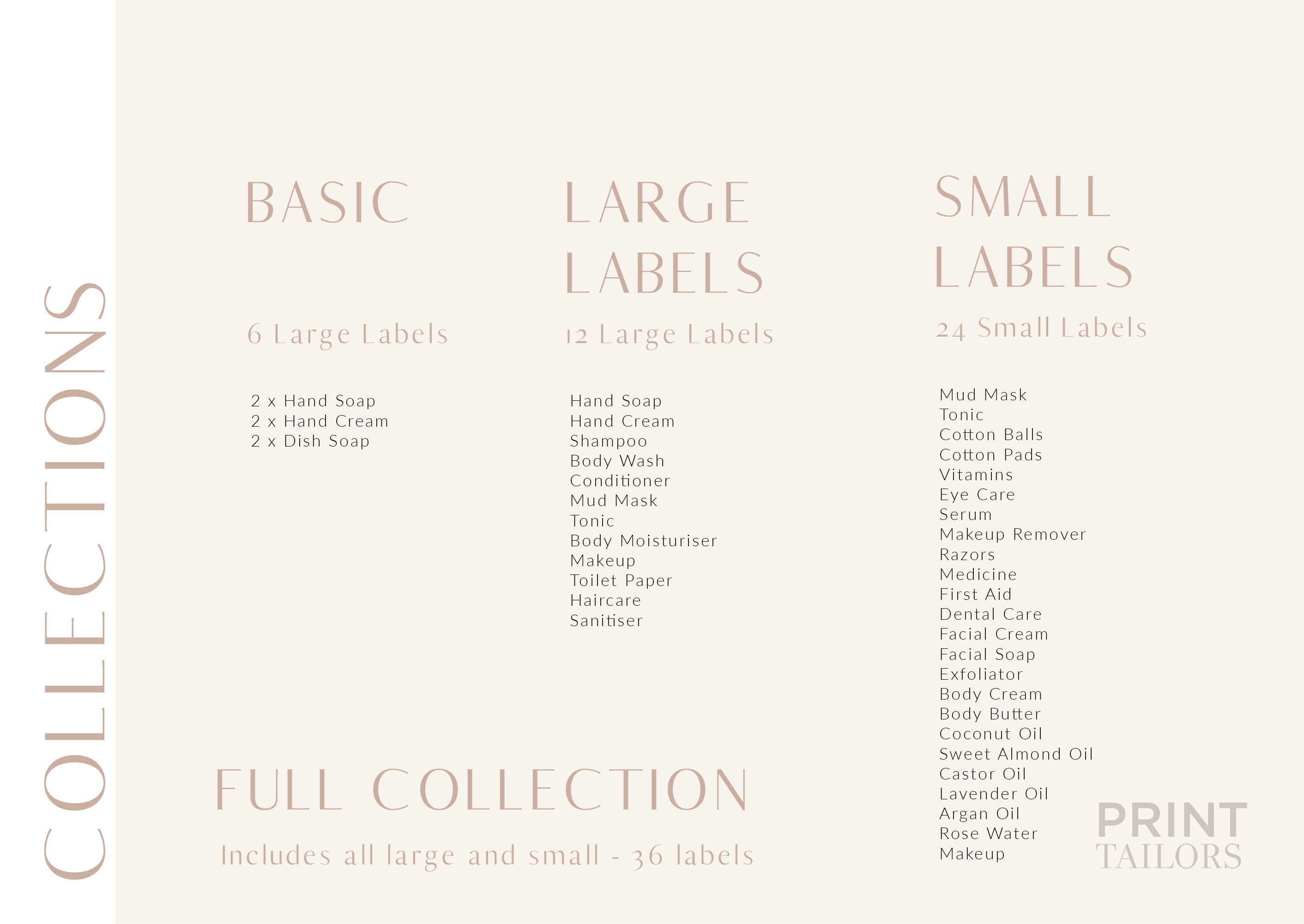 Bathroom Labels With Sanitiser and Dish Soap Printed - Etsy