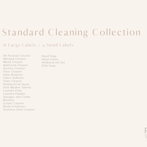 Cleaning Labels for Home Organisation - Printed Waterproof Matt Vinyl ...