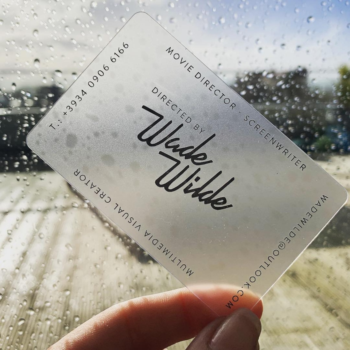 Clear Business Cards Frosted Transparent Business Cards | Etsy