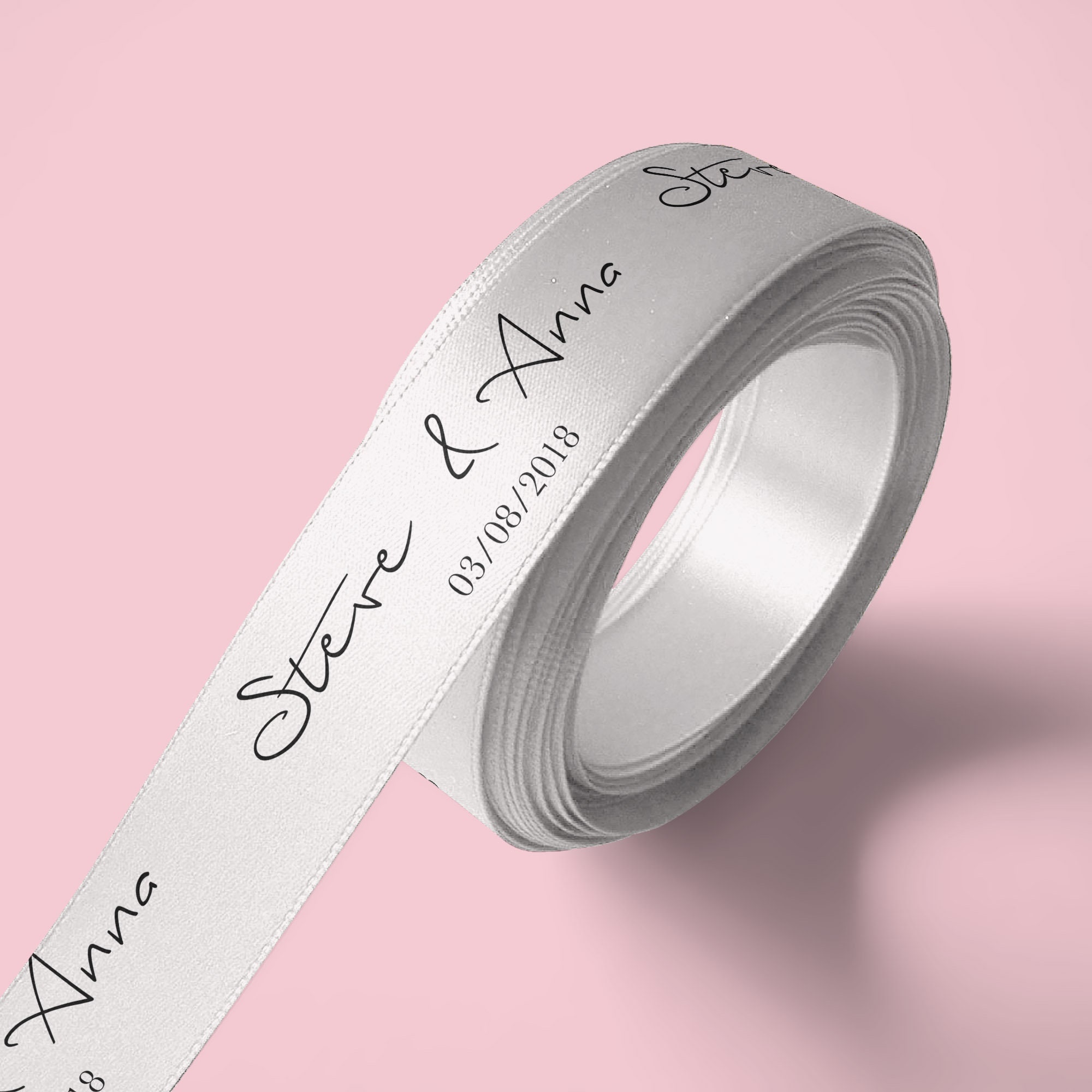 Wedding Ribbon 10mm 15mm 25mm Logo Printed Custom / Cake | Etsy