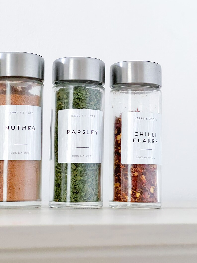 Gold Pantry Labels Custom Square Metallic Waterproof - Etsy