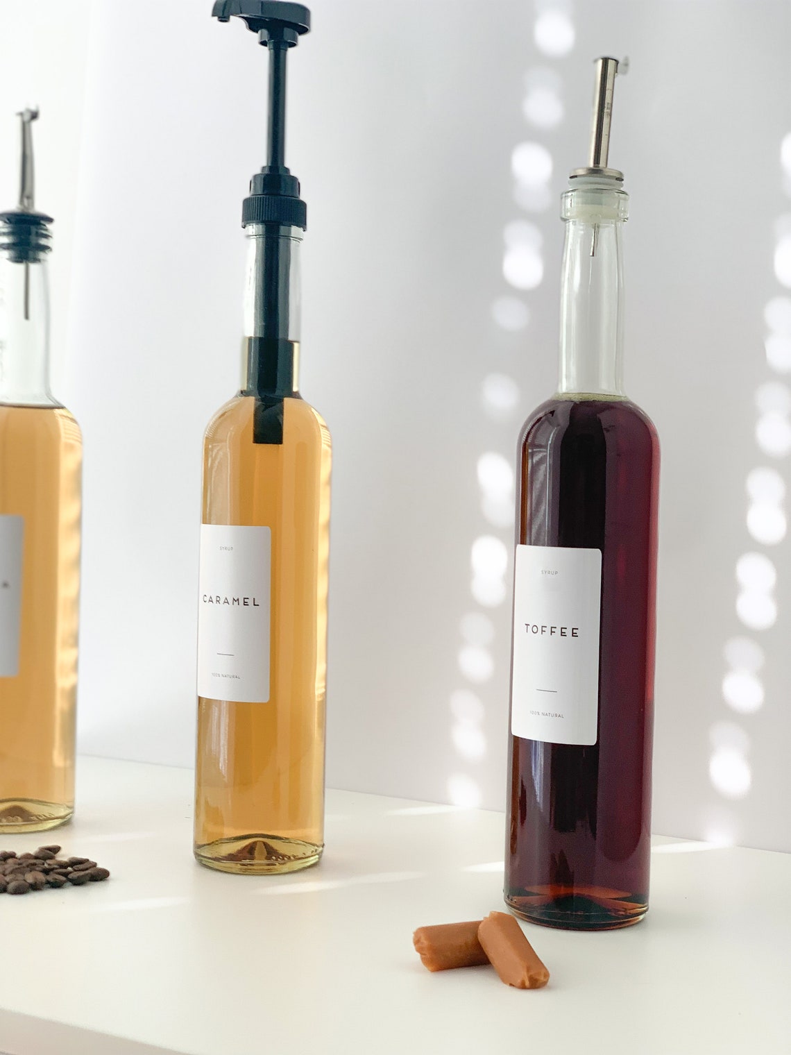 Coffee Syrup Labels Printed Waterproof Matt Vinyl Custom - Etsy UK