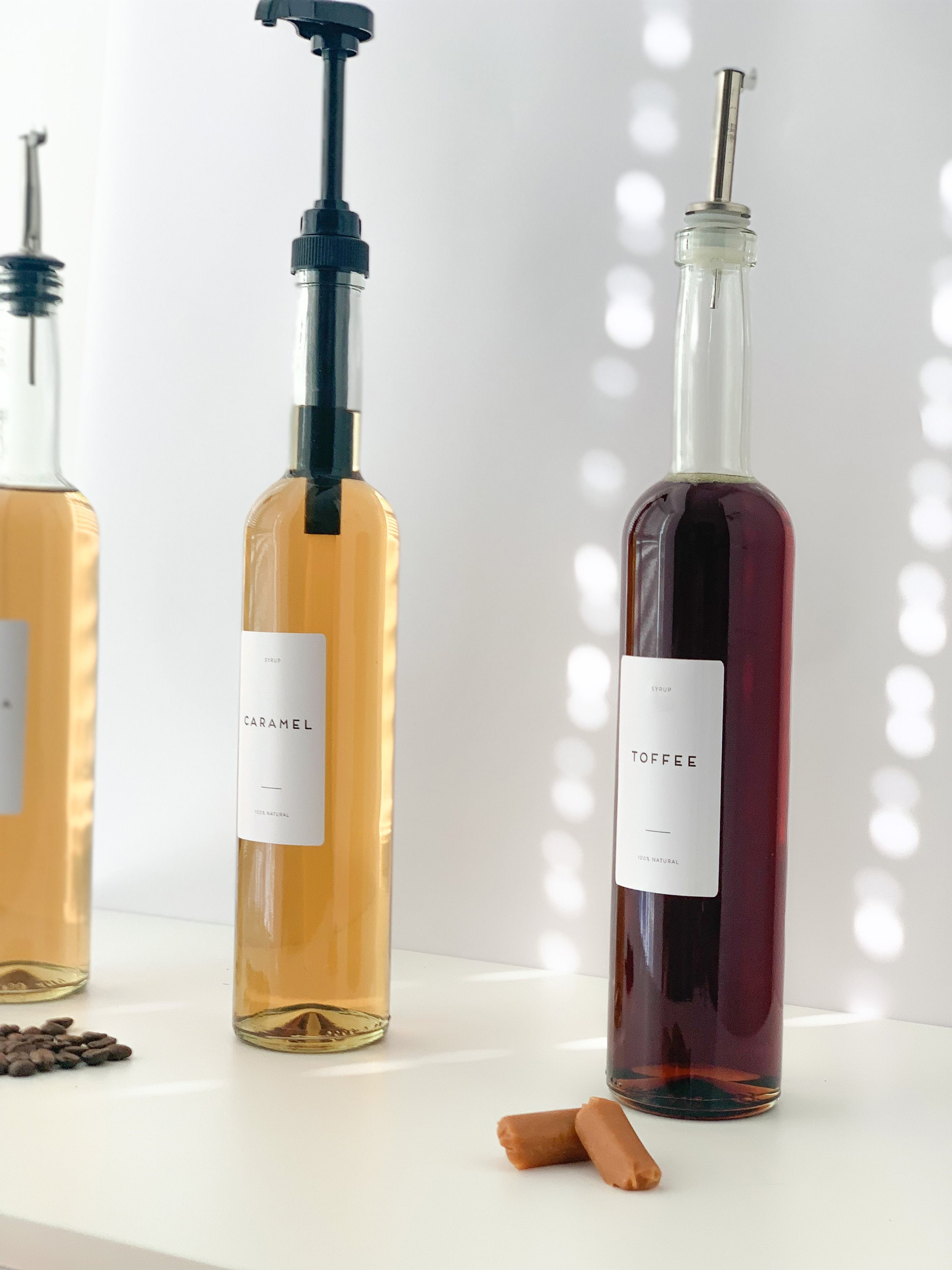 Coffee Syrup Labels Printed Waterproof Matt Vinyl Custom - Etsy UK