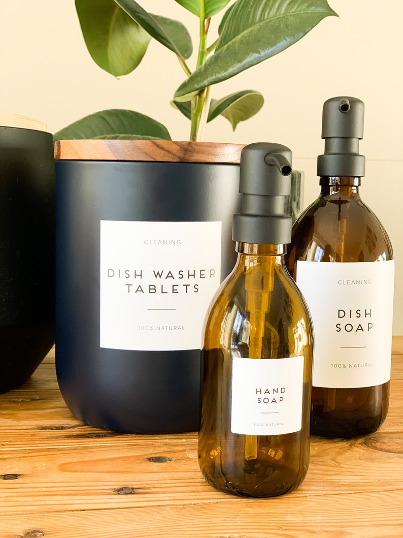 Cleaning Labels for Home Organisation Printed Waterproof - Etsy