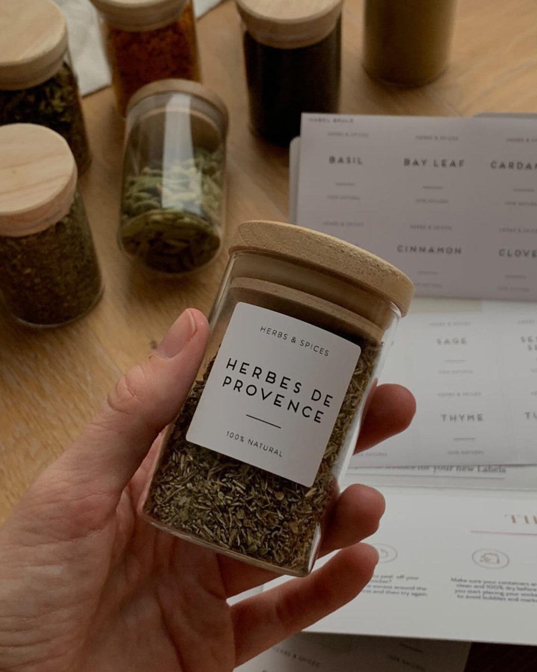 Custom Spice Jar Labels – Waterproof Vinyl Stickers – Personalized ...