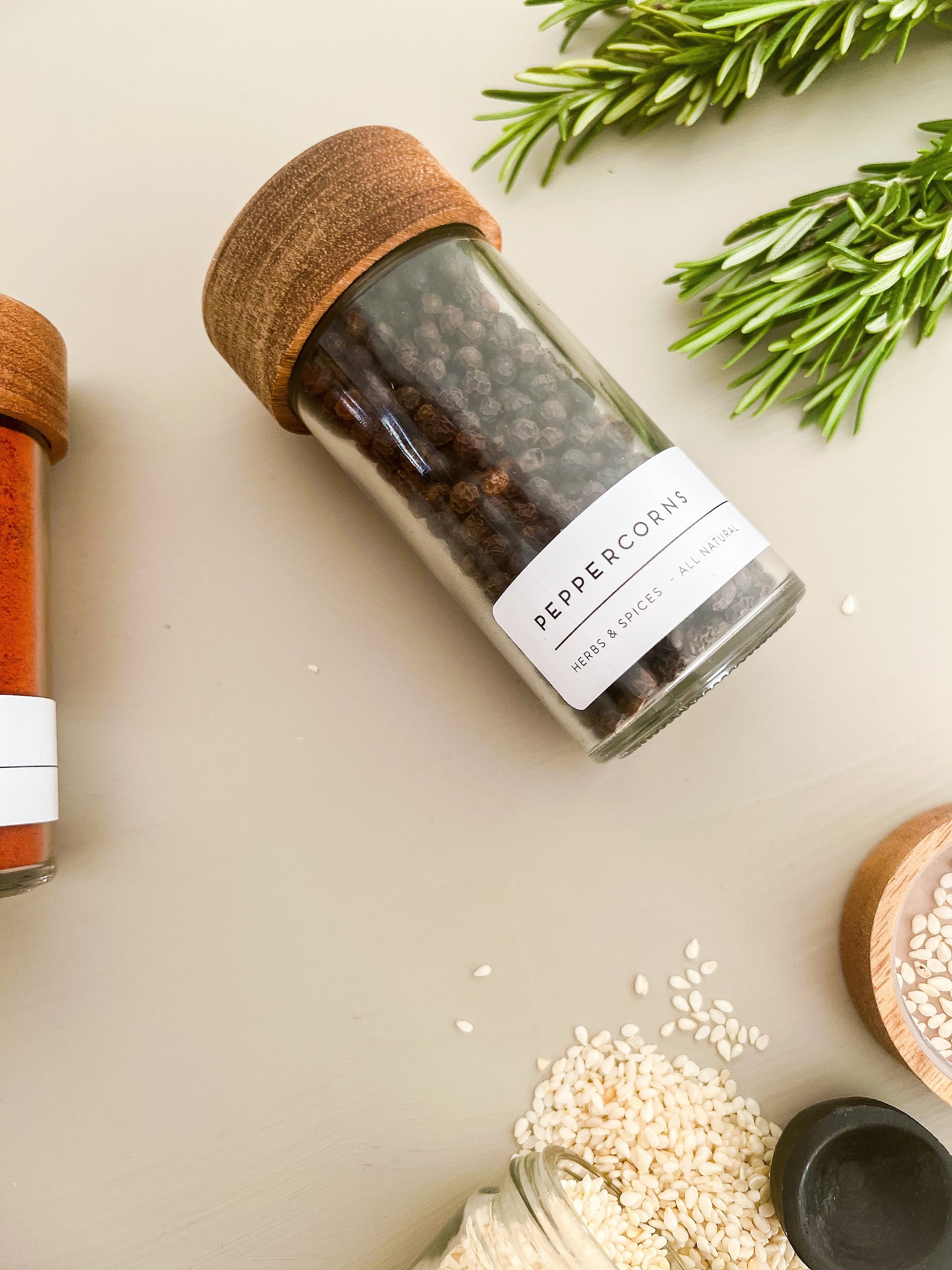 Modern Spice Jar Labels - Pantry Labels - Home Organisation - Printed ...