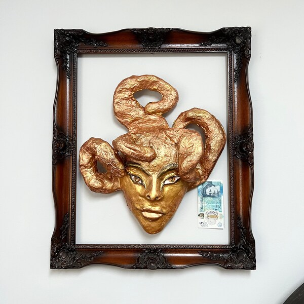 Paper Mache Mask - Etsy UK