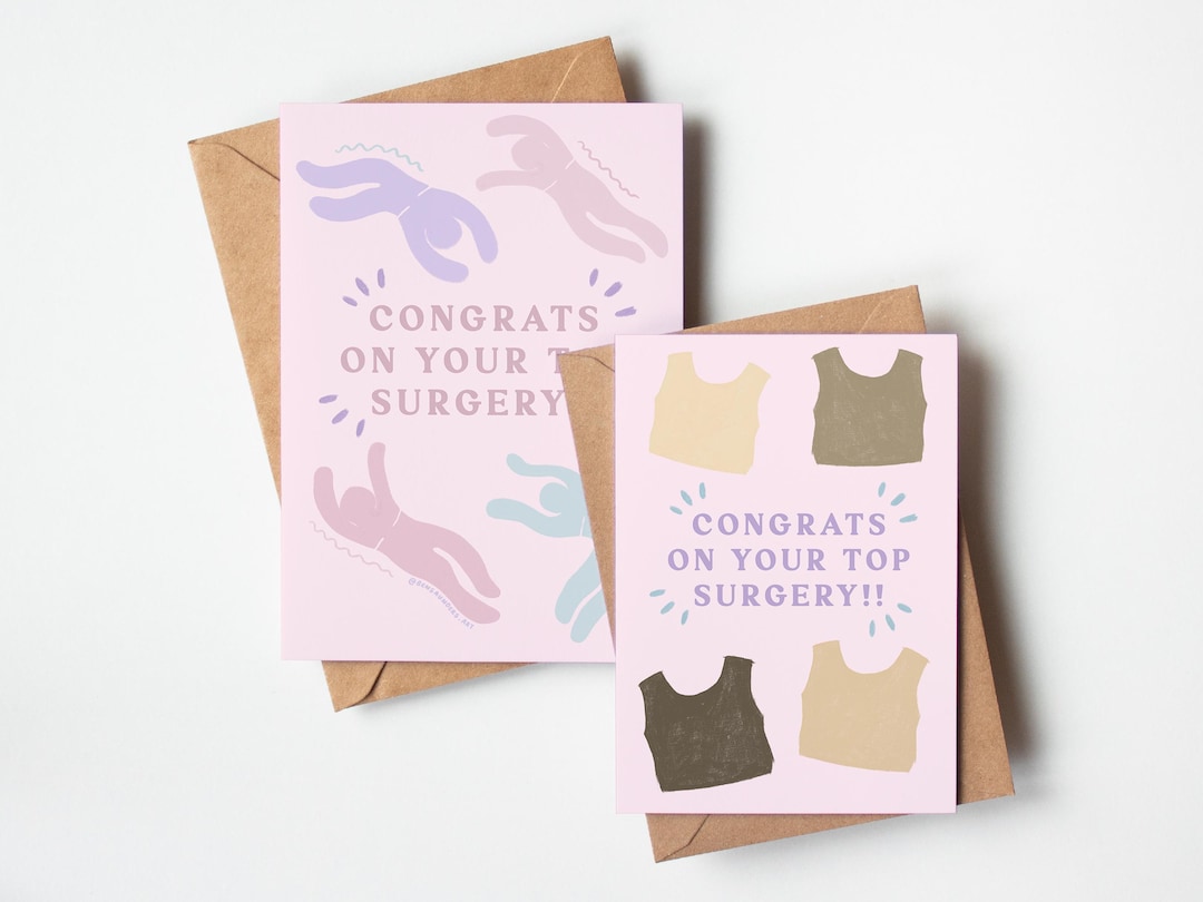 Top Surgery Card - Congratulations - Trans Masc Queer Non-binary ...