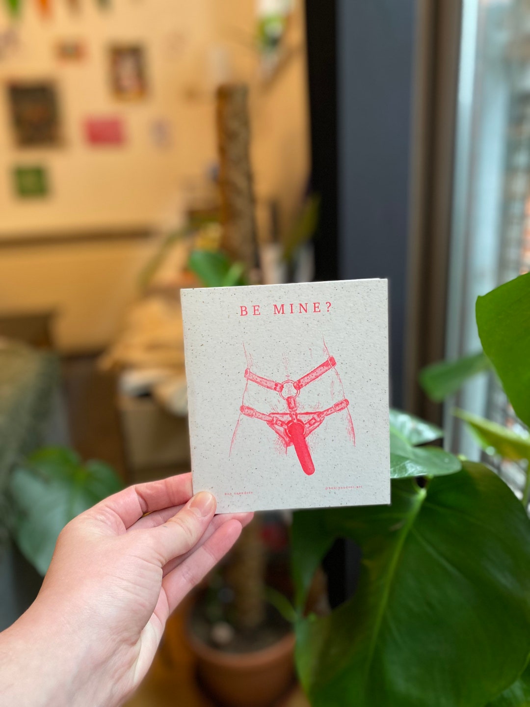 Strap LGBTQ Valentines Day Kink Card Trans Queer Couple Art Print Cute ...