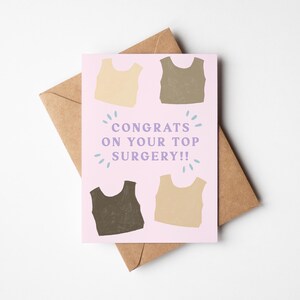Top Surgery Card - Congratulations - Trans Masc Queer Non-binary ...