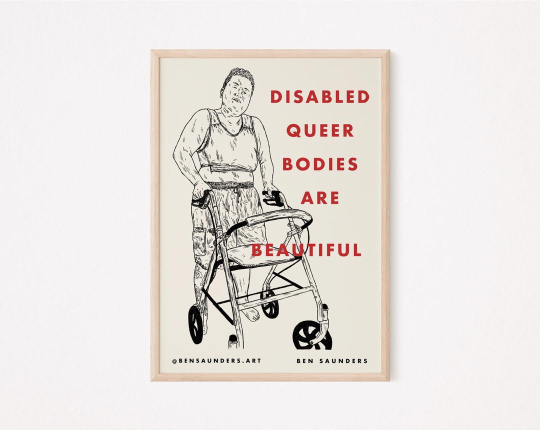 Disabled Queer Bodies Are Beautiful | Transgender Art Print | Pride ...