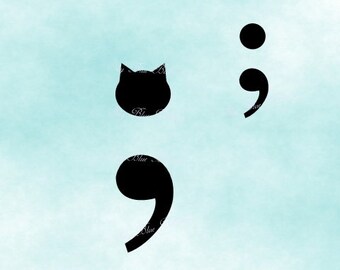 Semicolon svg | Etsy