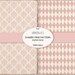 Shabby Pink Pattern Papers, Pink Wallpaper, Decorative Paper ...