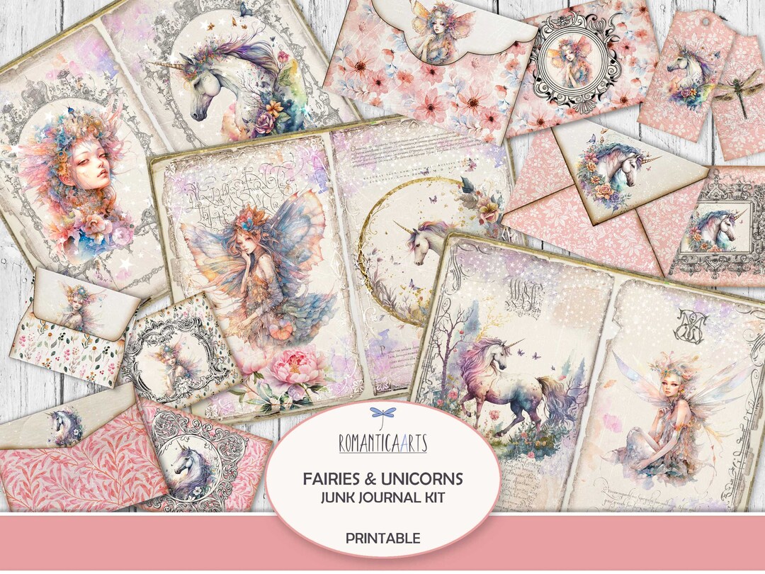 Whimsical Fairy Printable Pages for Fairy Cottage Journal, Fairy Land ...