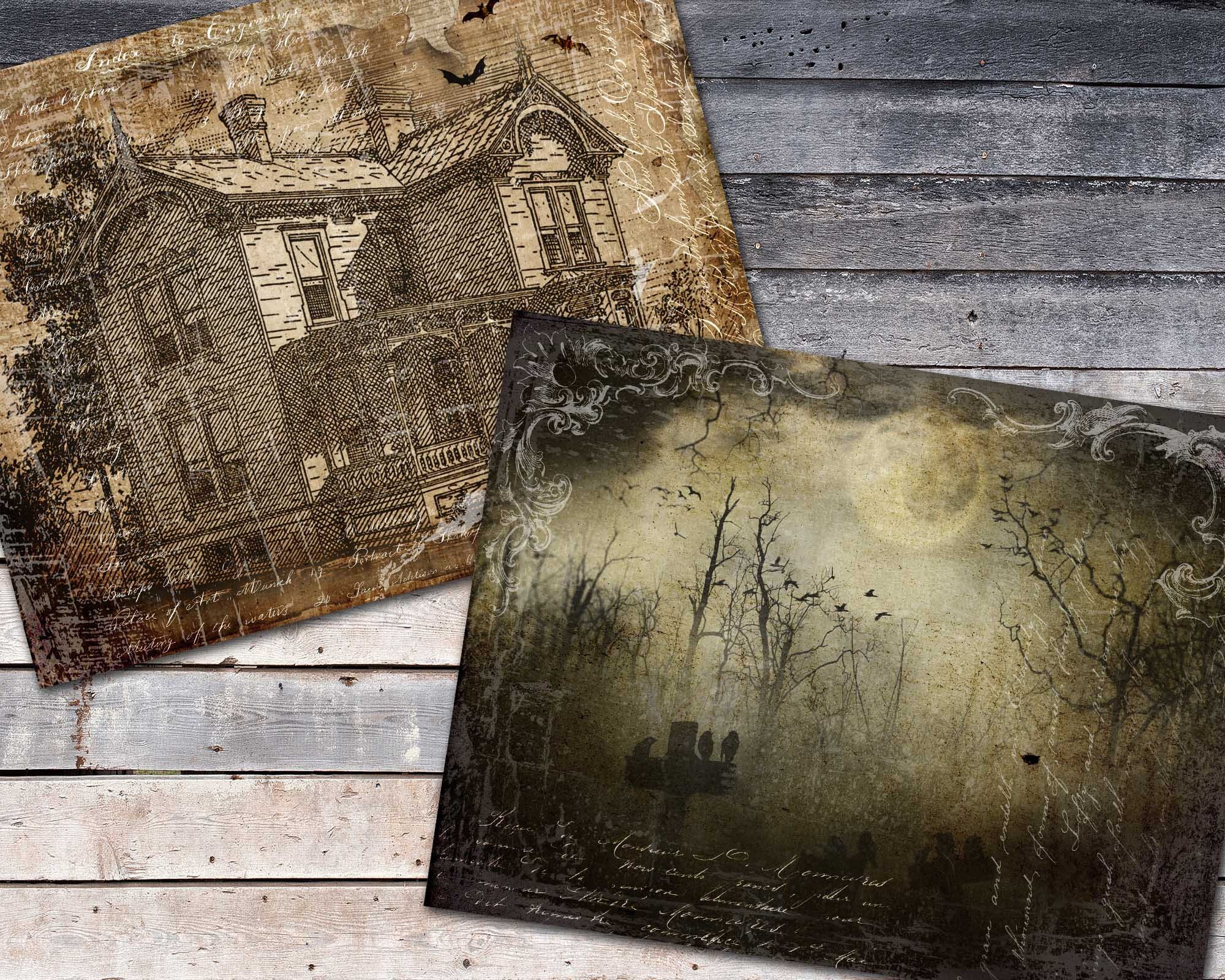 Haunted Halloween Journal Pages Creepy Halloween Digital - Etsy