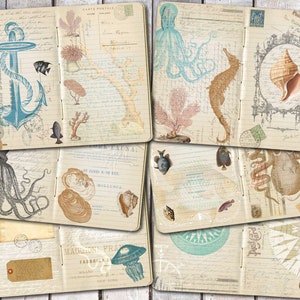 Nautical Ephemera Pages for Journaling, Ocean Life Ephemera for ...