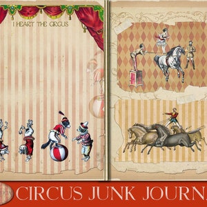 Vintage Circus Journal Kit, Circus Ephemera, Victorian Performers ...