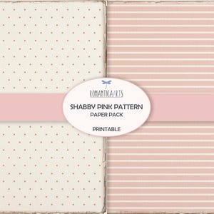 Shabby Pink Pattern Papers, Pink Wallpaper, Decorative Paper ...