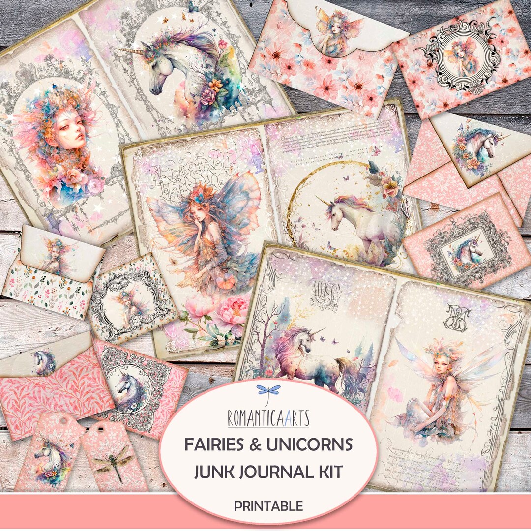 Whimsical Fairy Printable Pages for Fairy Cottage Journal - Etsy