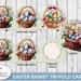 Digital Easter Basket Tri Fold Card, Easter Greeting Card, Easter Junk ...