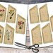 Digital Botanical Tag Printable Floral Tag Collage Sheet - Etsy