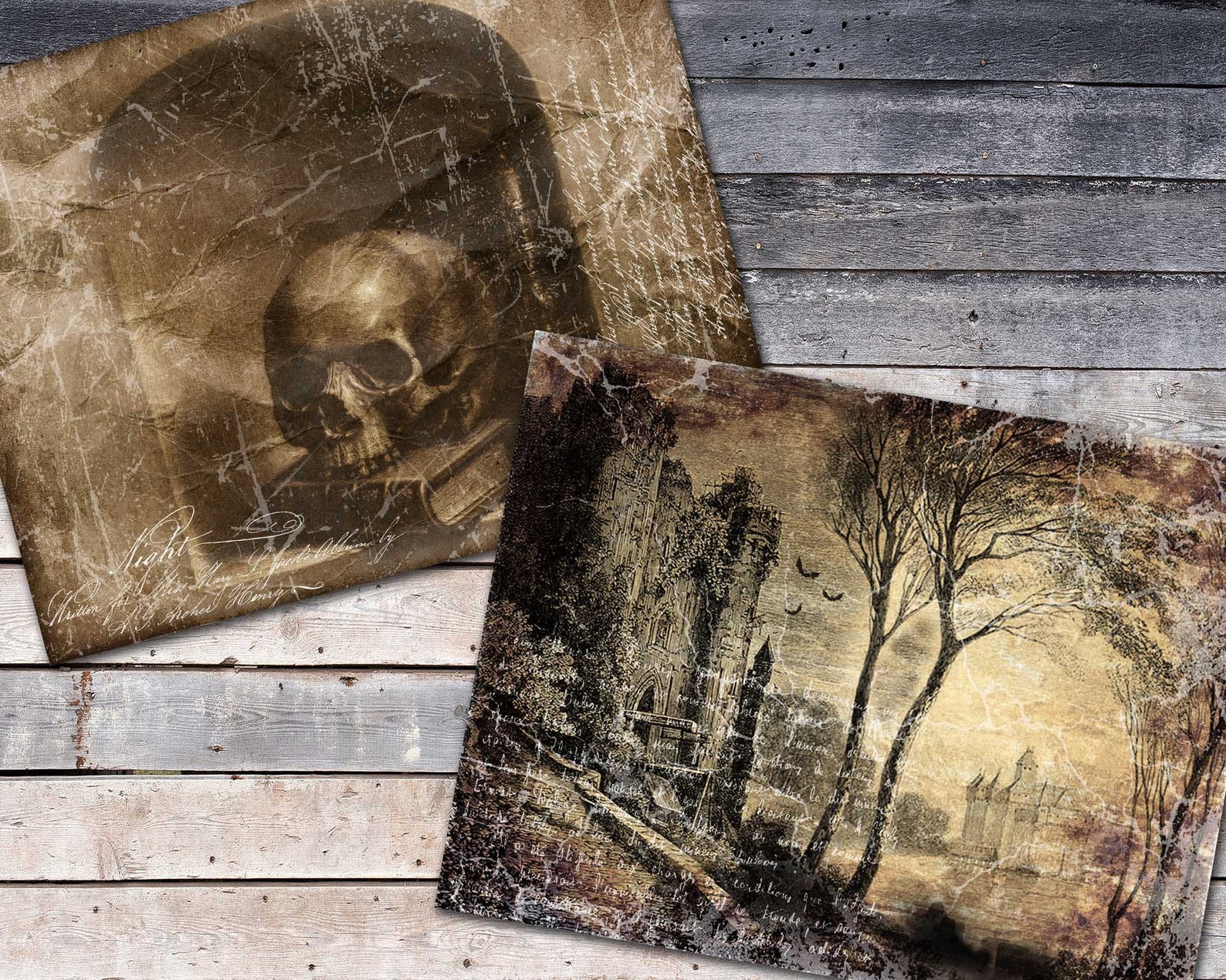 Haunted Halloween Journal Pages Creepy Halloween Digital - Etsy