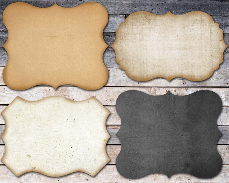 Editable Blank Vintage Labels Blank Jar Labels Shabby Labels - Etsy