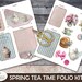 Spring Tea Time Tri Fold Folio Kit Tea and Roses Shabby - Etsy