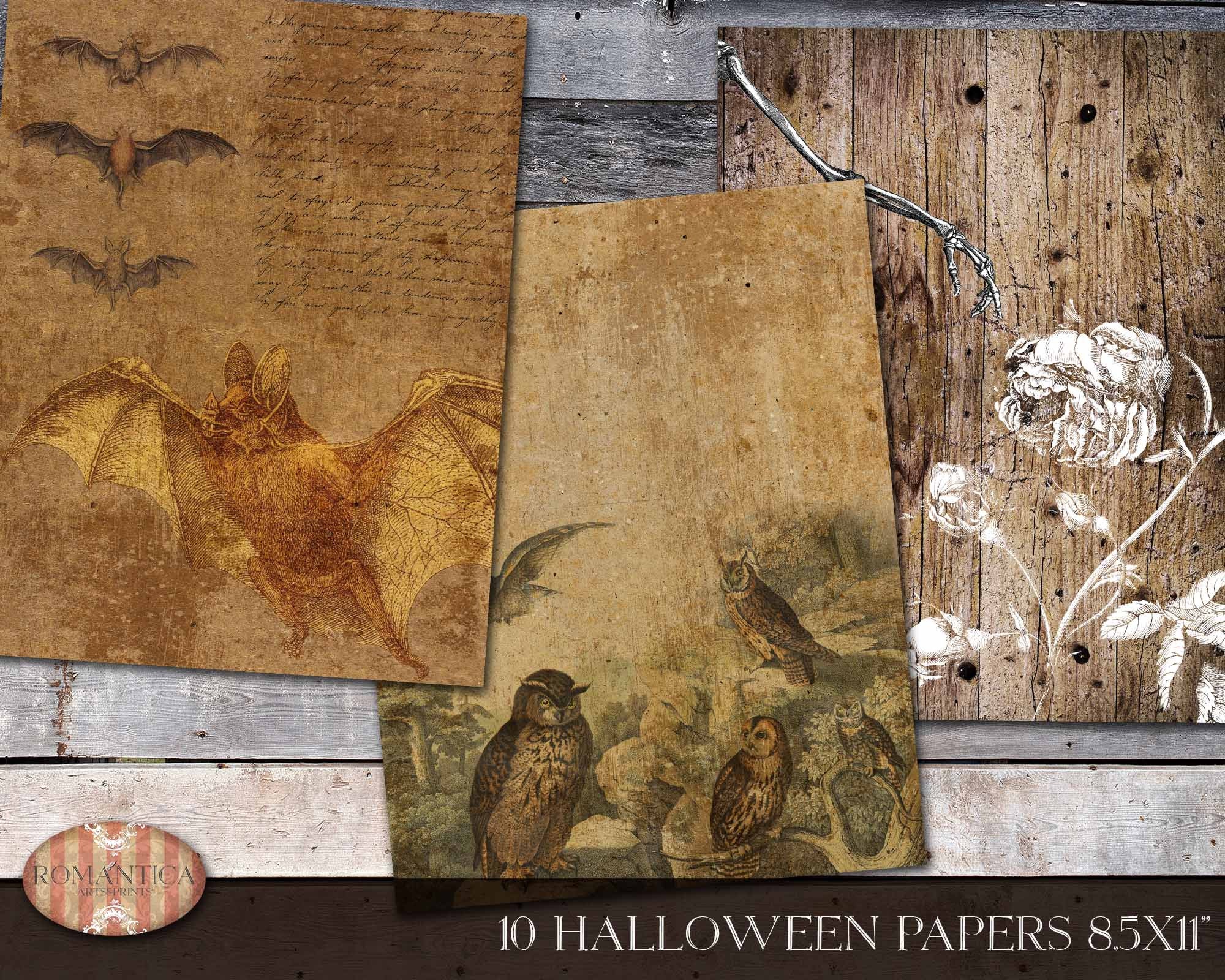 Digital Halloween Printable Paper Pack Creepy Paper for - Etsy UK