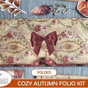 Cozy Autumn Folio Kit, Fall Printable, Tri Fold Folio, Loaded Folder, Folio Pocket, Autumn ...