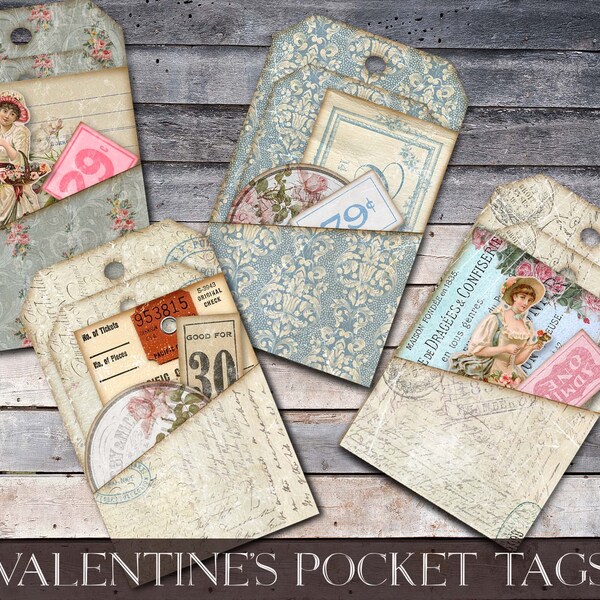 Pocket Tags Etsy