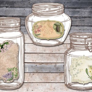 Editable Botanical Labels, Write on Floral Labels, Shabby Flower ...