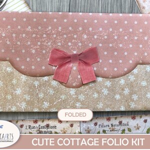 Cute Cottage Folio Kit, Tri Fold Folio Kit, Cottage Girls, Shabby Folio ...