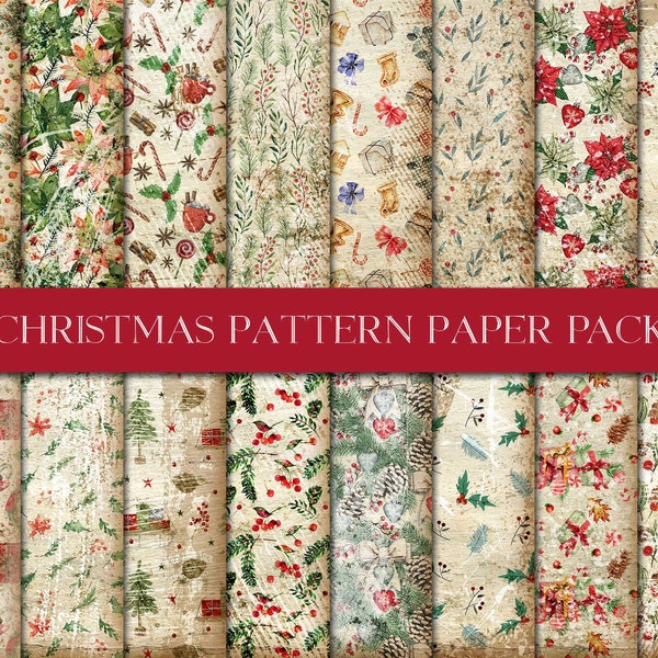 Christmas Paper Pack - Etsy