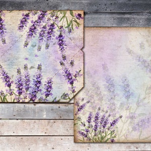 Digital Lavender Stationery Kit, Lavender Writing Paper, Lavender ...