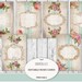 Shabby Floral Girls Folio Kit, Printable Loaded Folder, Vintage Girl ...