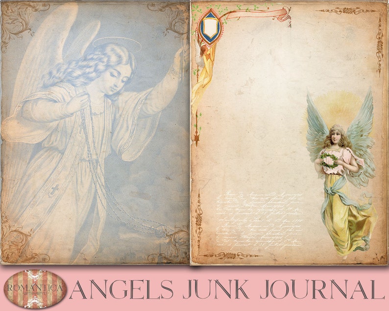 Angels Journal Kit Digital Prayer Journal Victorian - Etsy