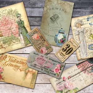 Jane Austen Ephemera Paper Pack, Austen Bundle, Austen Scraps, Jane ...