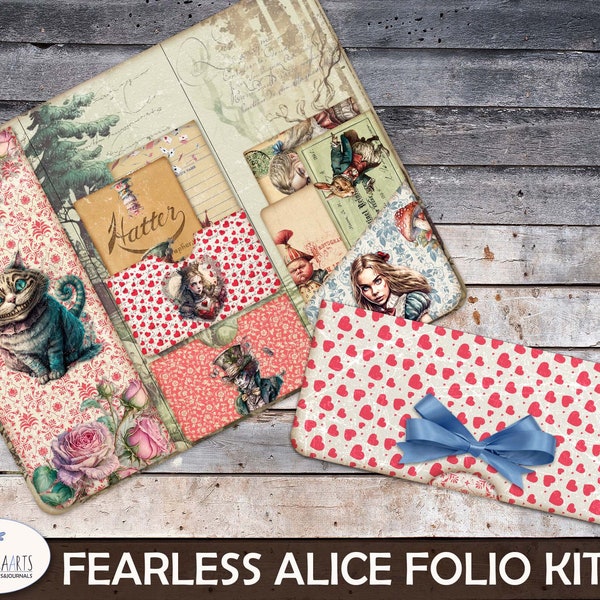 Alice in Wonderland Folio Kit - Etsy
