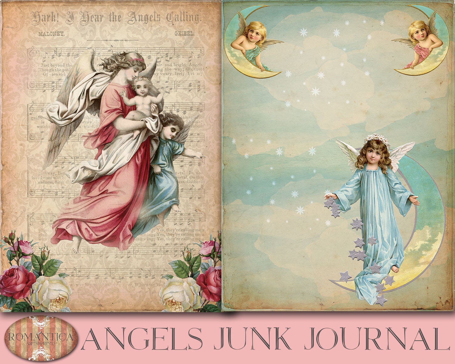 Angels Junk Journal Digital Kit Digital Prayer Journal - Etsy