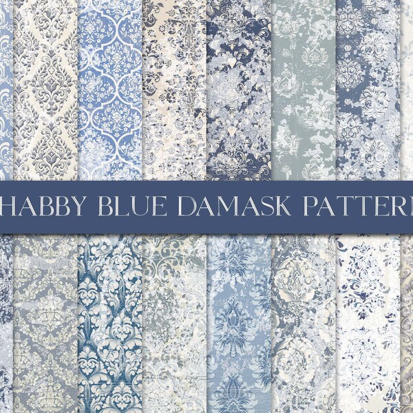 Damask Digital Paper - Etsy