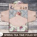 Spring Tea Time Folio Set Junk Journal Printable Tea and - Etsy