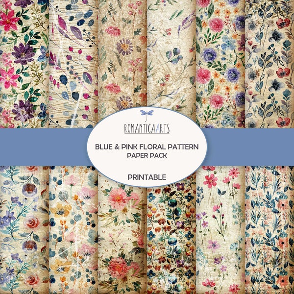Vintage Floral Paper - Etsy
