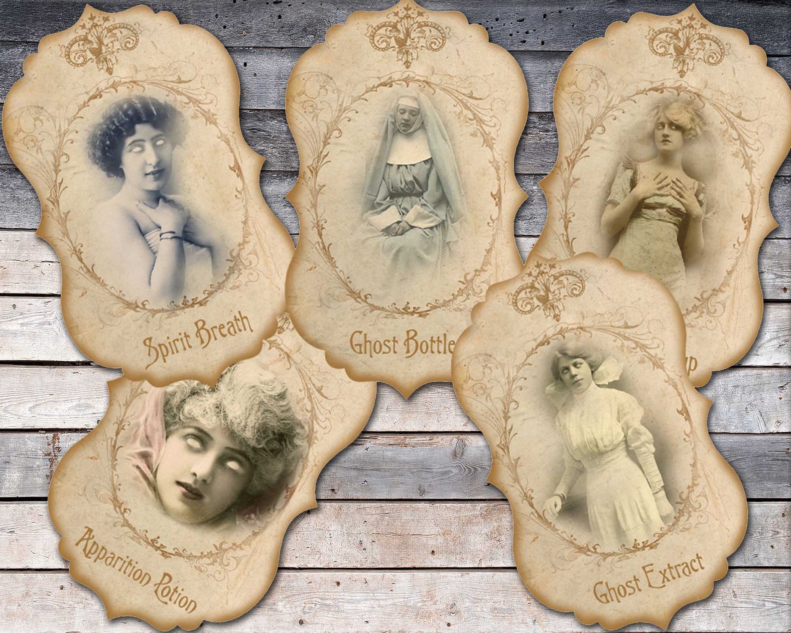 Halloween Ghosts Labels for Apothecary Jars Printable Spooky - Etsy