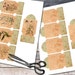 Digital Botanical Tag Printable Floral Tag Collage Sheet - Etsy